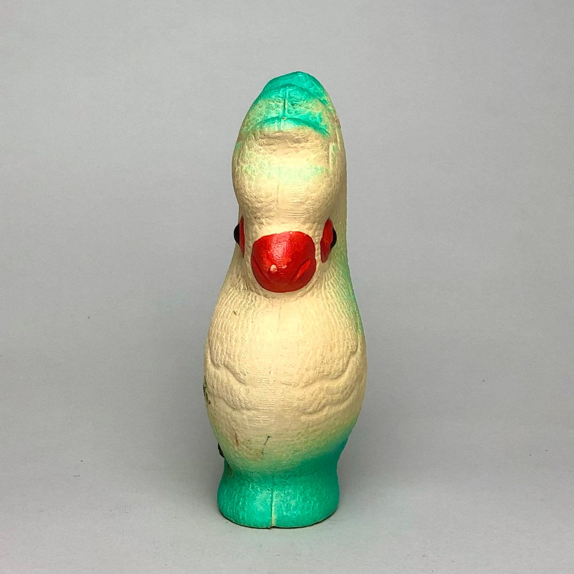 Vintage 1950s Parrot Cockatoo Rubber Toy Pet Safari White - Etsy