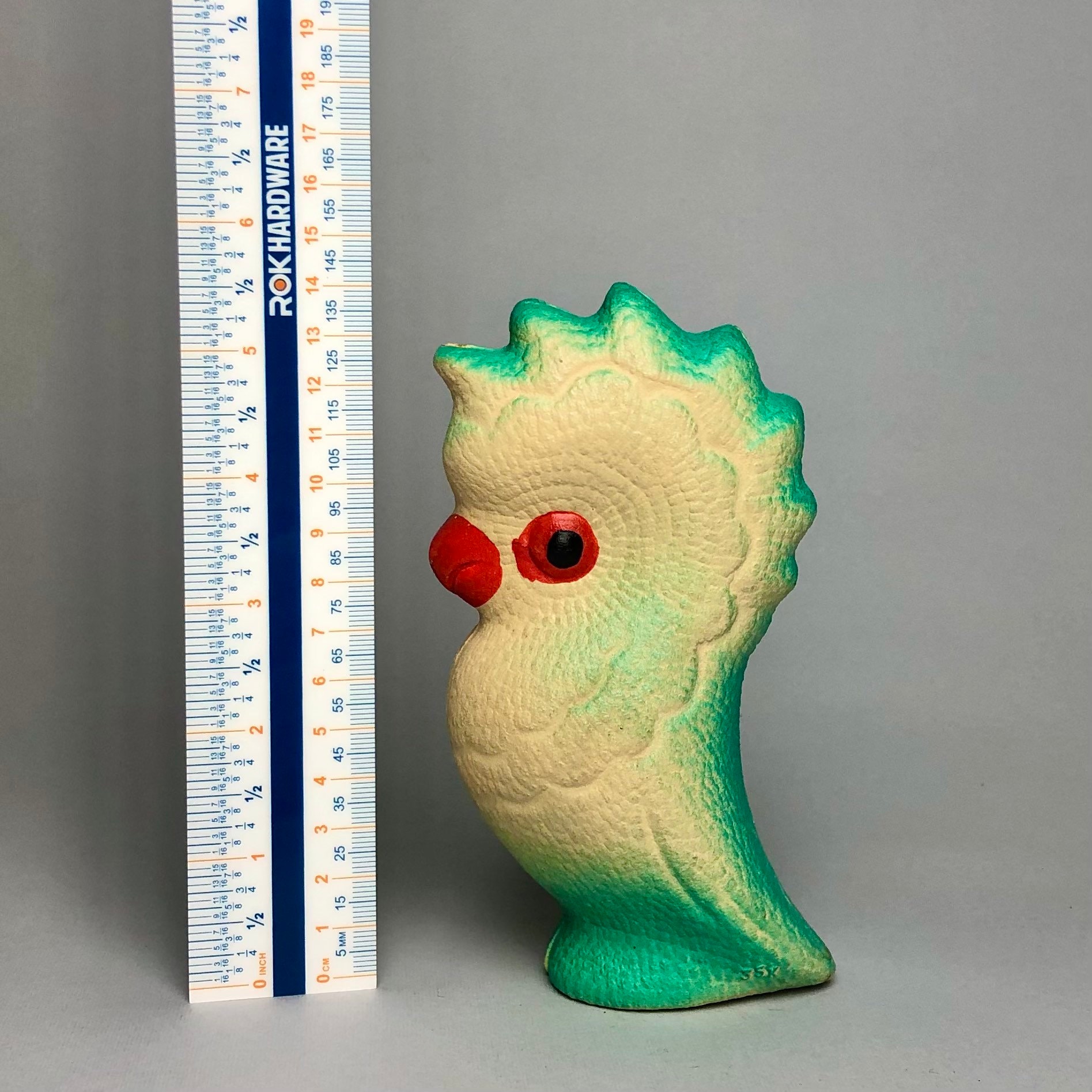 Vintage 1950s Parrot Cockatoo Rubber Toy Pet Safari White - Etsy
