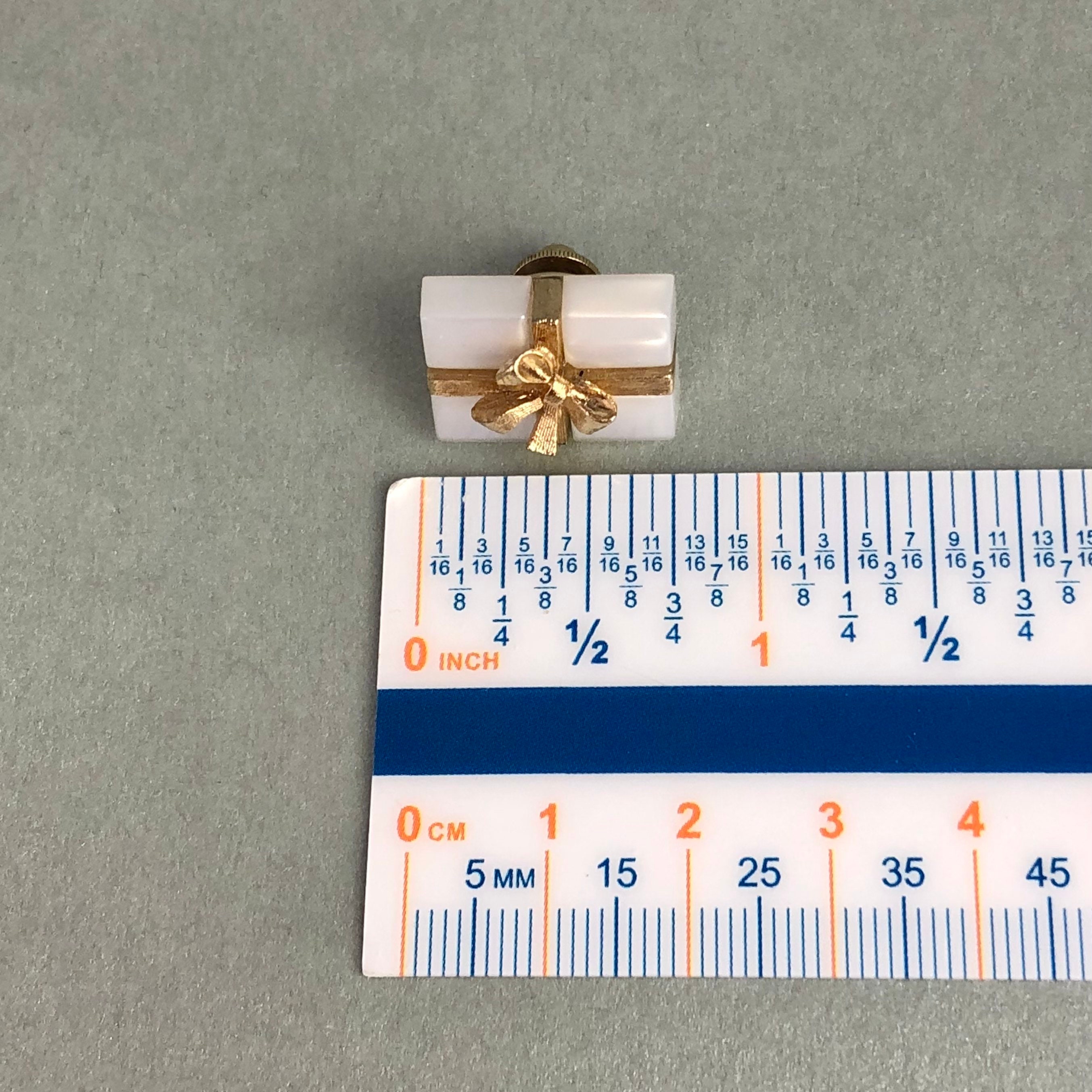 Vintage Avon White Wrapped Gift Box Pin, Gold Tone Ribbon Pearl-white ...