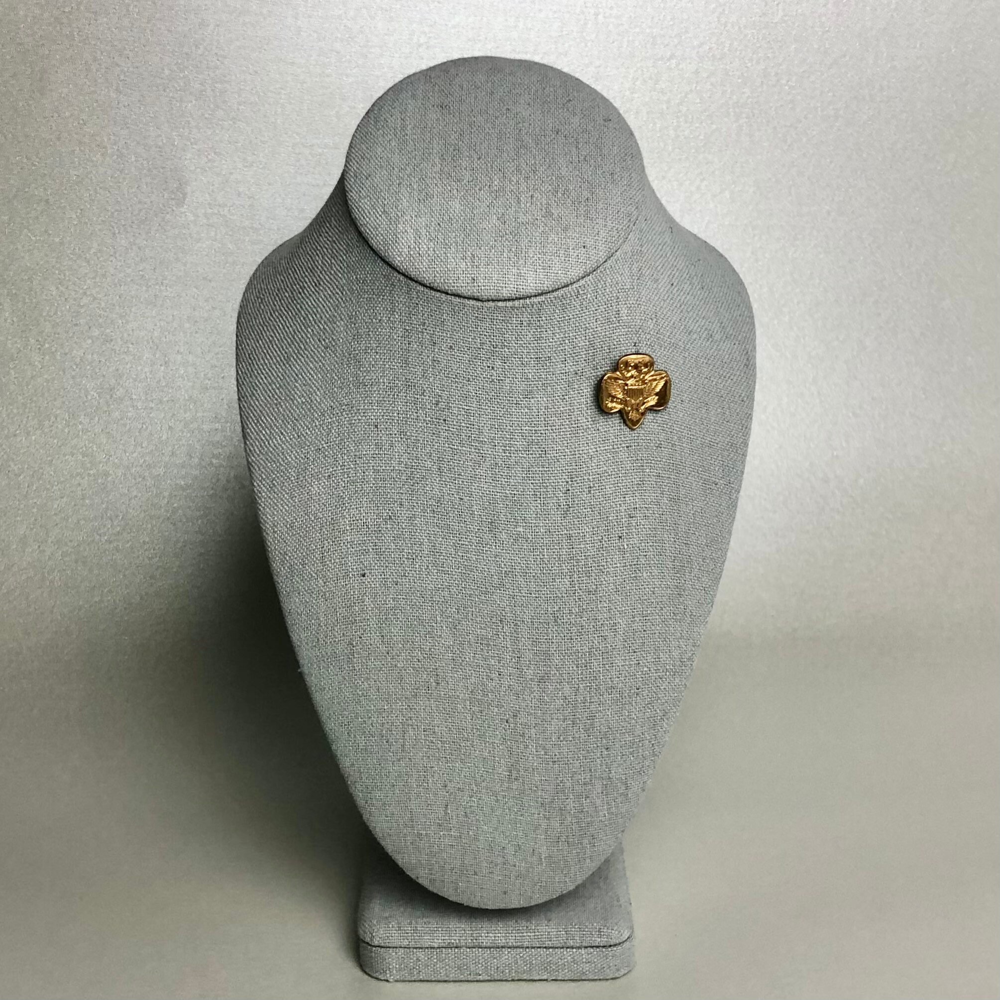 Vintage Girl Scout Trefoil Brooch Gold Tone Scarf Lapel Pin - Etsy