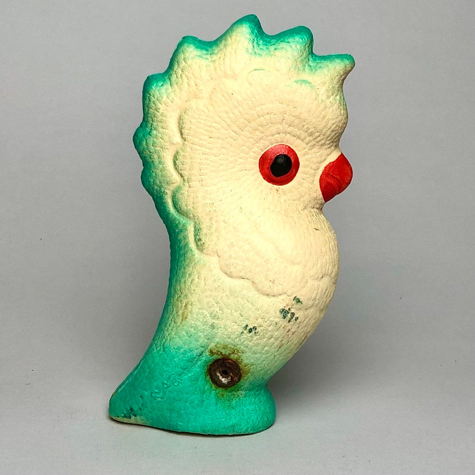 Vintage 1950s Parrot Cockatoo Rubber Toy Pet Safari White - Etsy