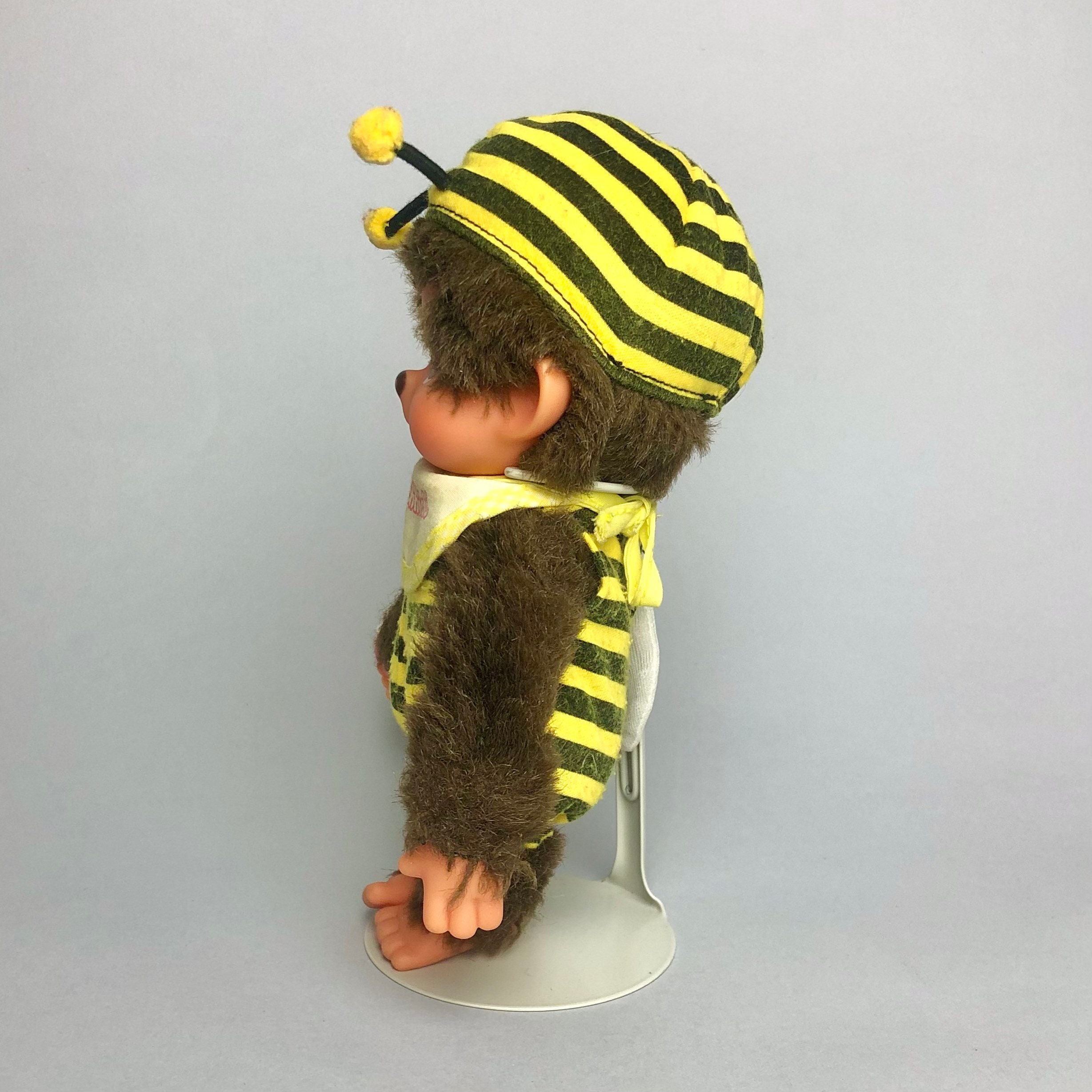 Vintage Monchhichi Bee Plush Toy: 80s Sekiguchi Monkey, Japan ...