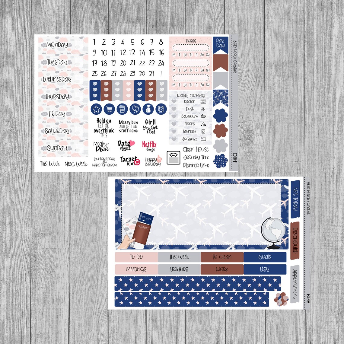 Happy Planner Dashboard Happy Planner Weekly Kit Dashboard Planner ...