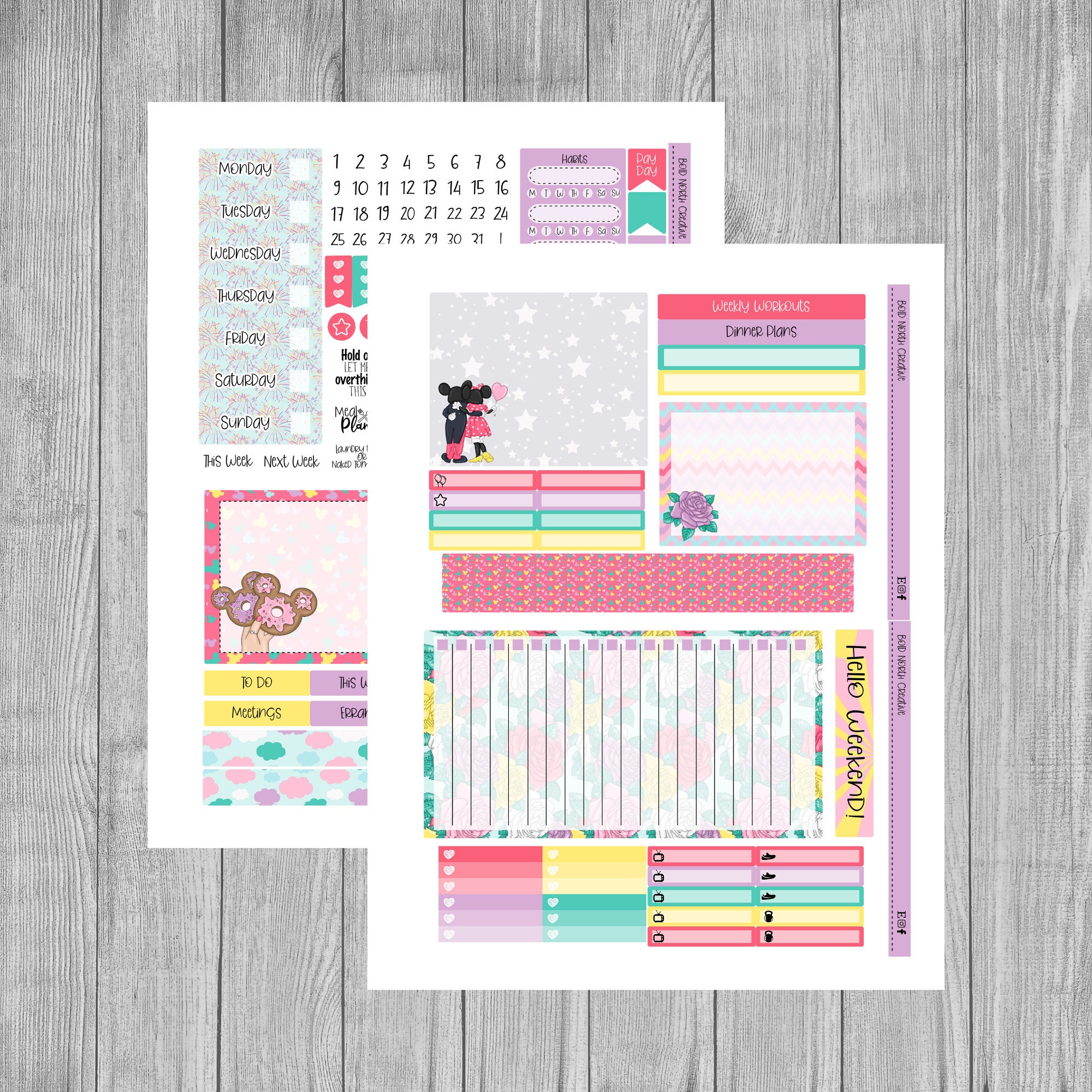 Happy Planner Dashboard Happy Planner Weekly Kit Dashboard Planner ...