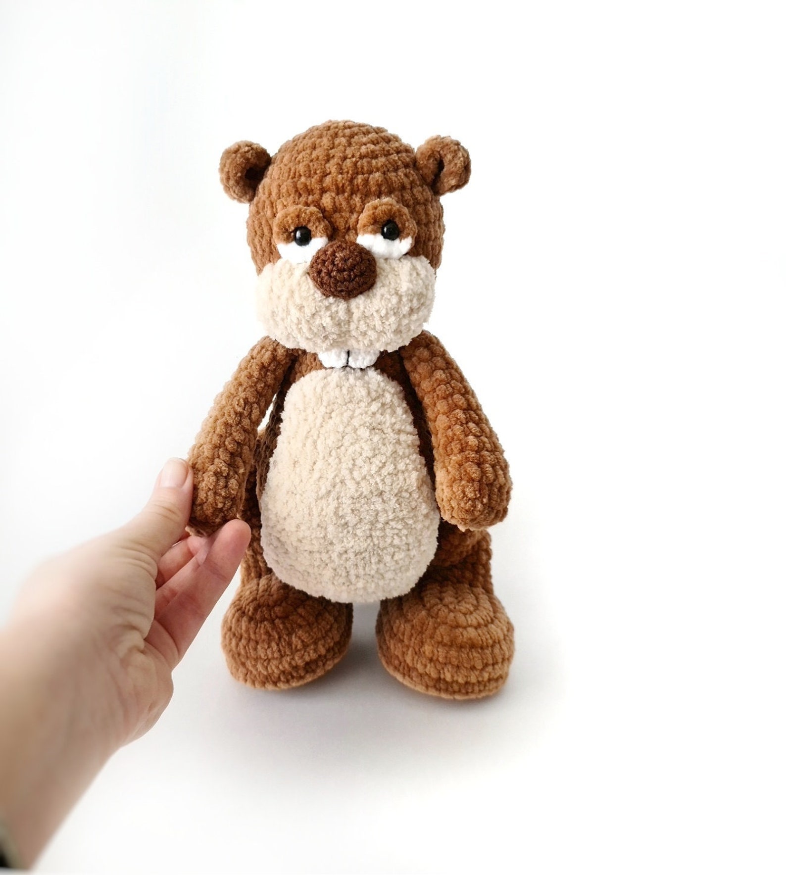 Beaver toy Animals Plush toys Amigurumi Baby accessories | Etsy