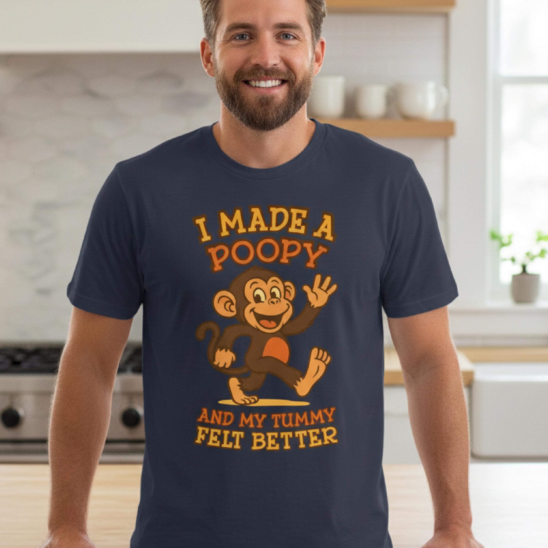 I Made A Poopy Funny Monkey SVG PNG EPS – Cute Animal Humor Digital ...