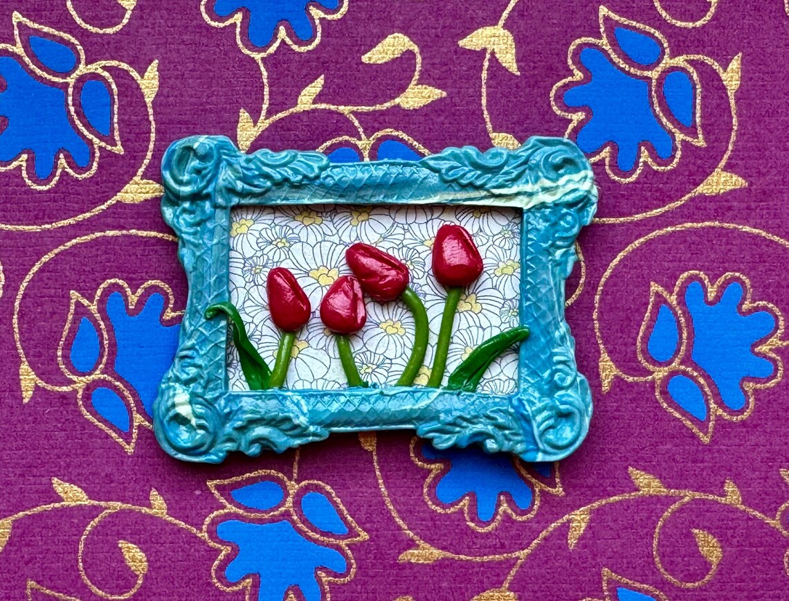 Polymer Clay Landscape Refrigerator Magnets - Etsy