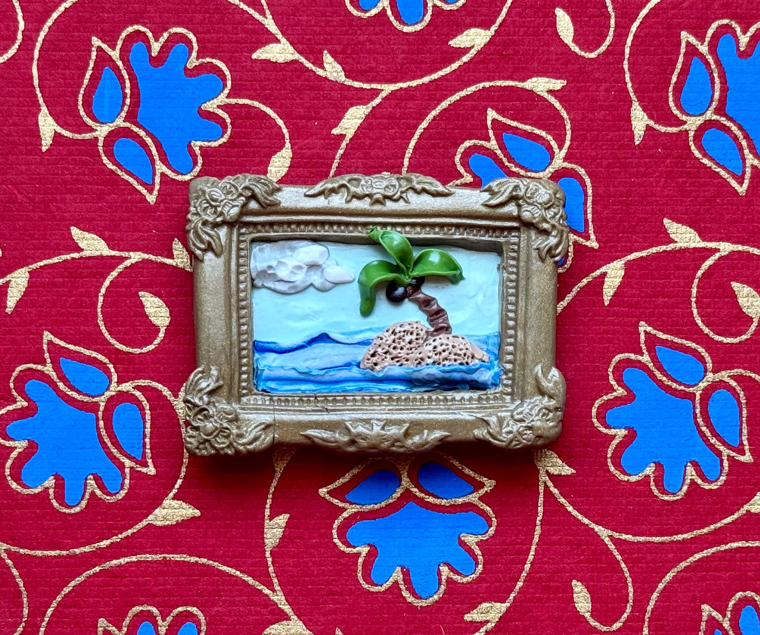 Polymer Clay Landscape Refrigerator Magnets - Etsy