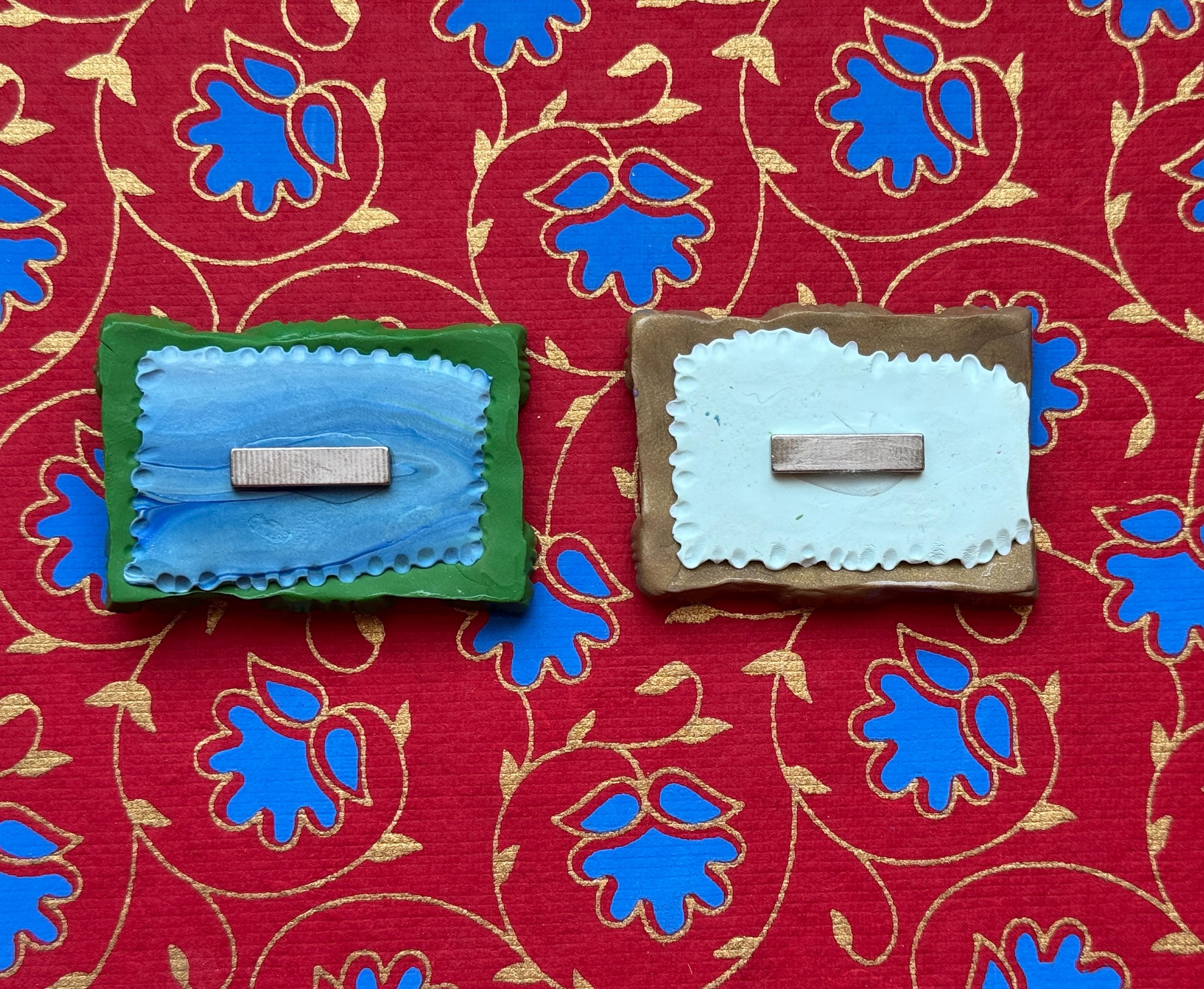 Polymer Clay Landscape Refrigerator Magnets - Etsy