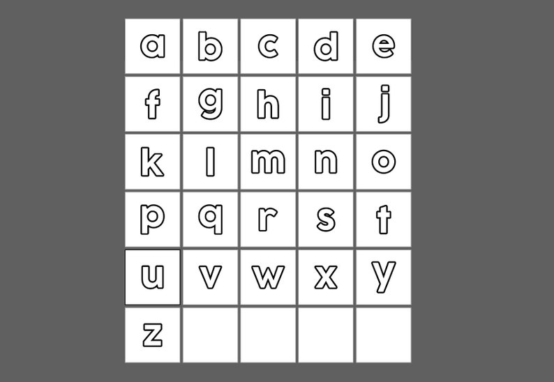 Full Alphabet Set | Movable Letters | Block Letters | Capital and ...