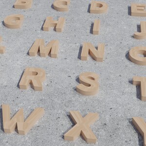 Full Alphabet Set Movable Letters Block Letters Capital and Lowercase ...