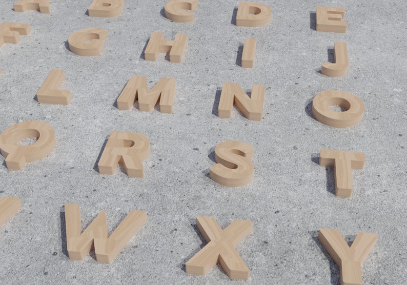 Full Alphabet Set | Movable Letters | Block Letters | Capital and ...