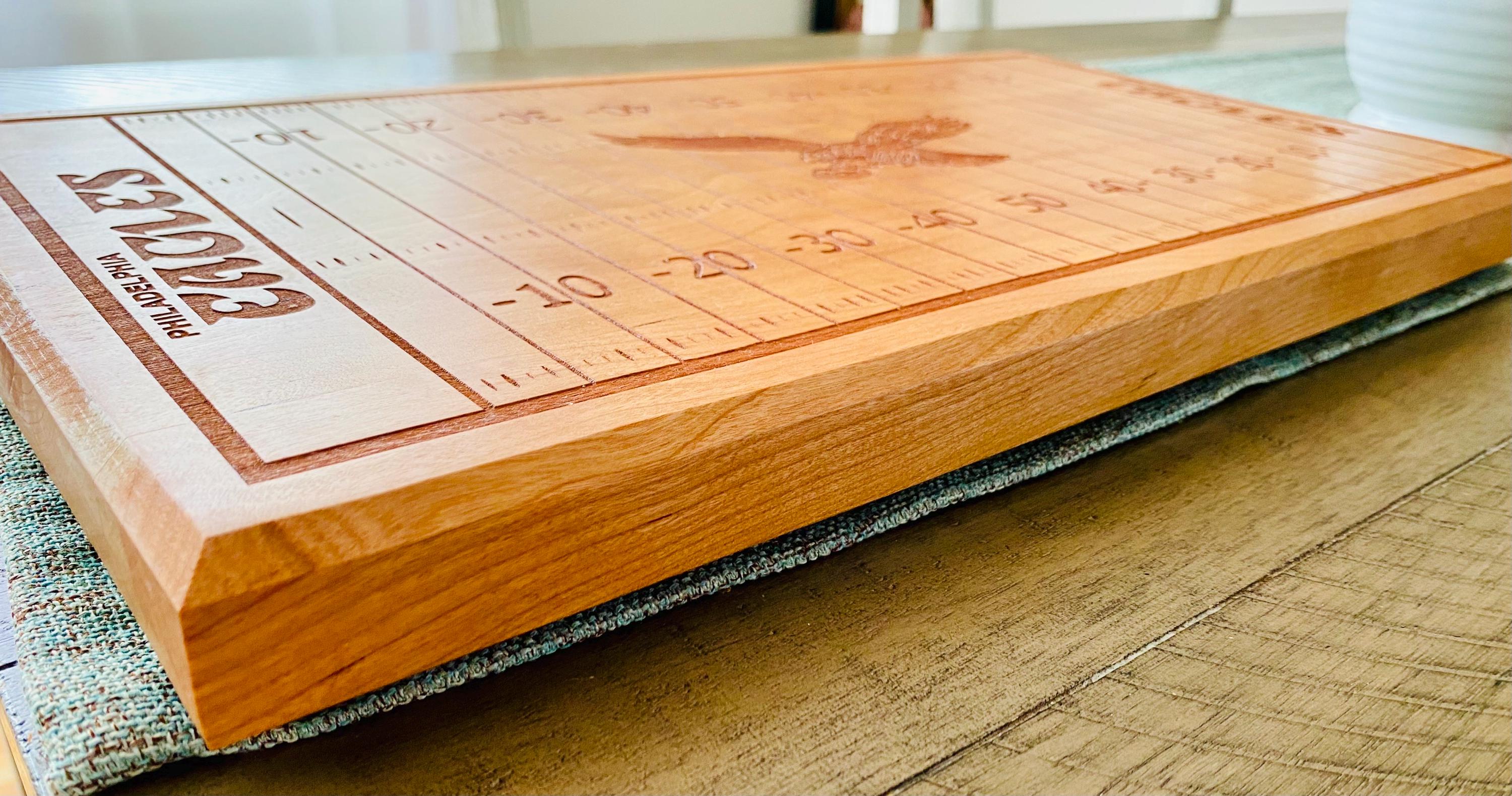 LIMITED EDITION Philadelphia Eagles Throwback Cherry Wood Serving Tray ...