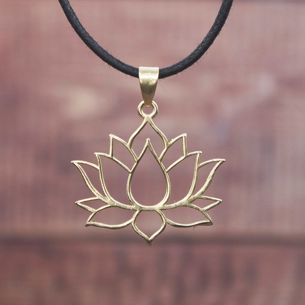 Lotus Flower Pendant - Etsy