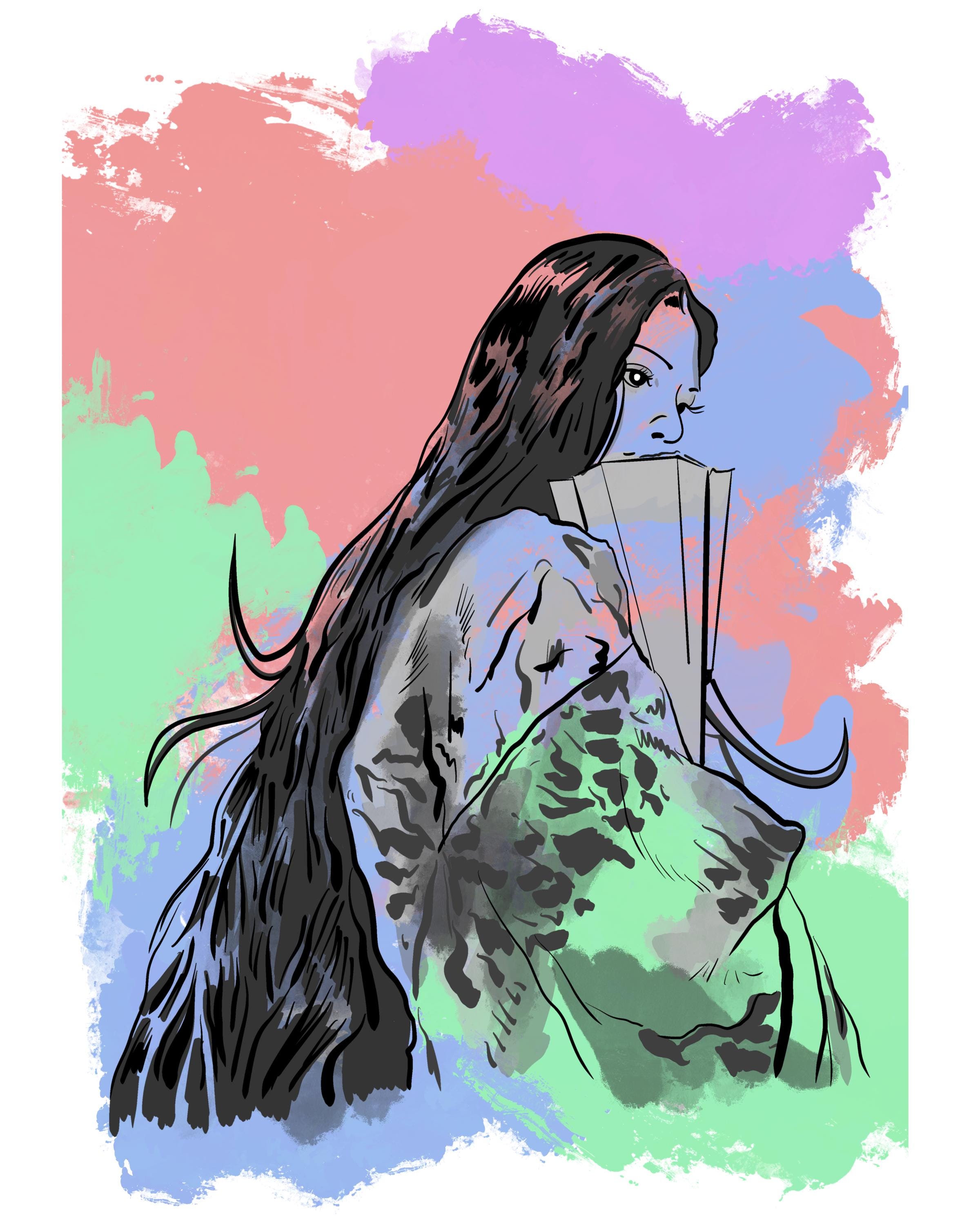 Harionago Art Print Digital Art Art Poster Dark Academia Art