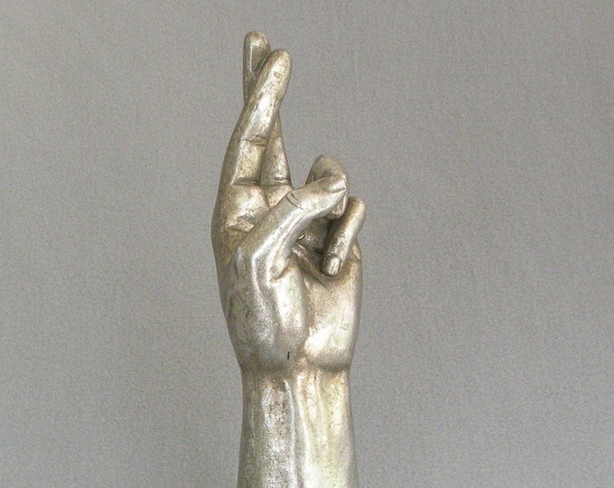 Fingers Crossed Hand Sculpture - the Vitruvian Collection by TMS Inc ...