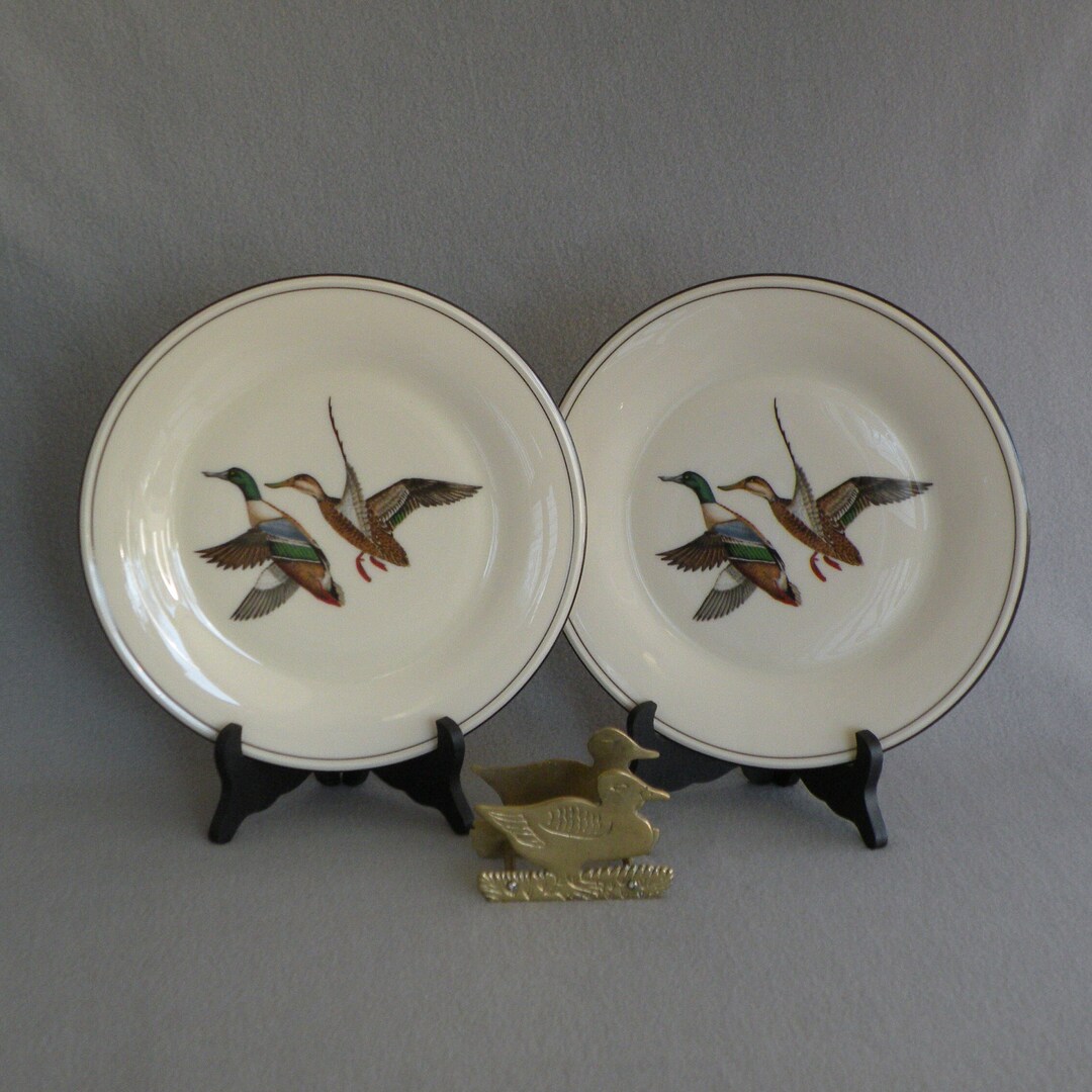 Set of 2 Lenox Special Duck Dinner Plates Northern - Etsy