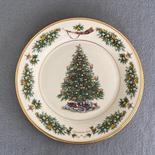 Lenox Around the World Christmas Trees Plates - Etsy