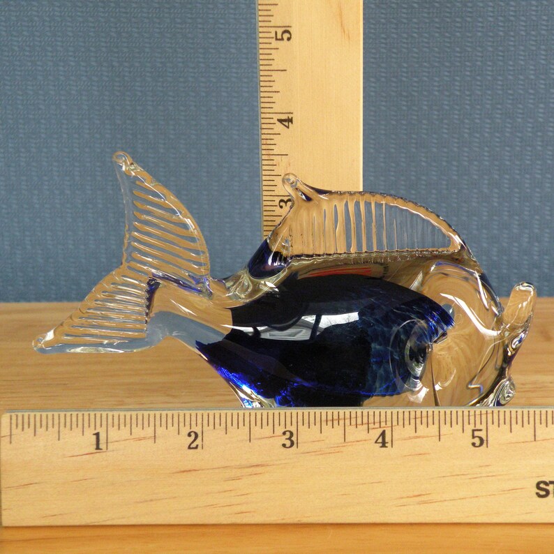 Sabina Art Glass Fish Paperweight / Figurine Handmade in - Etsy