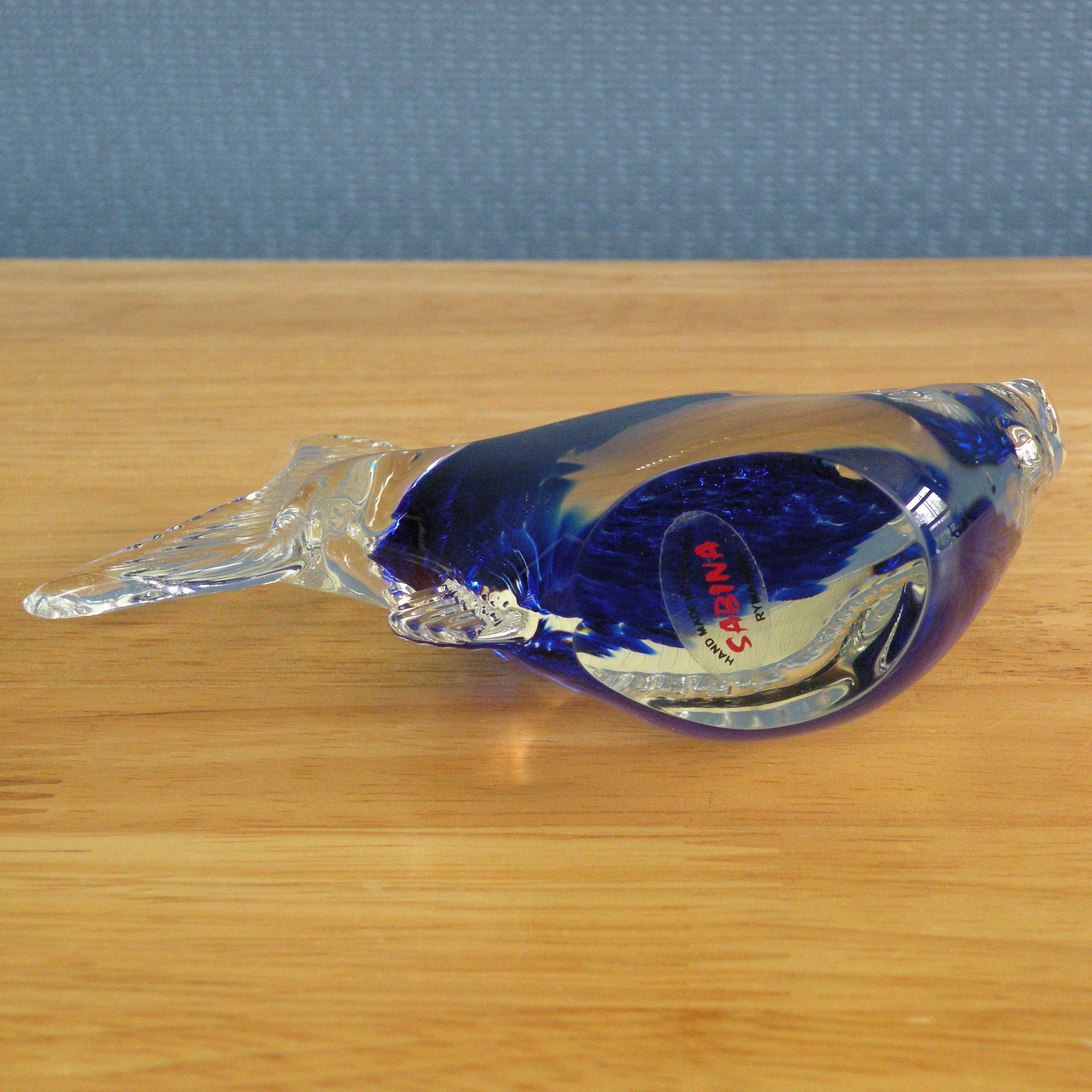 Sabina Art Glass Fish Paperweight / Figurine Handmade in - Etsy