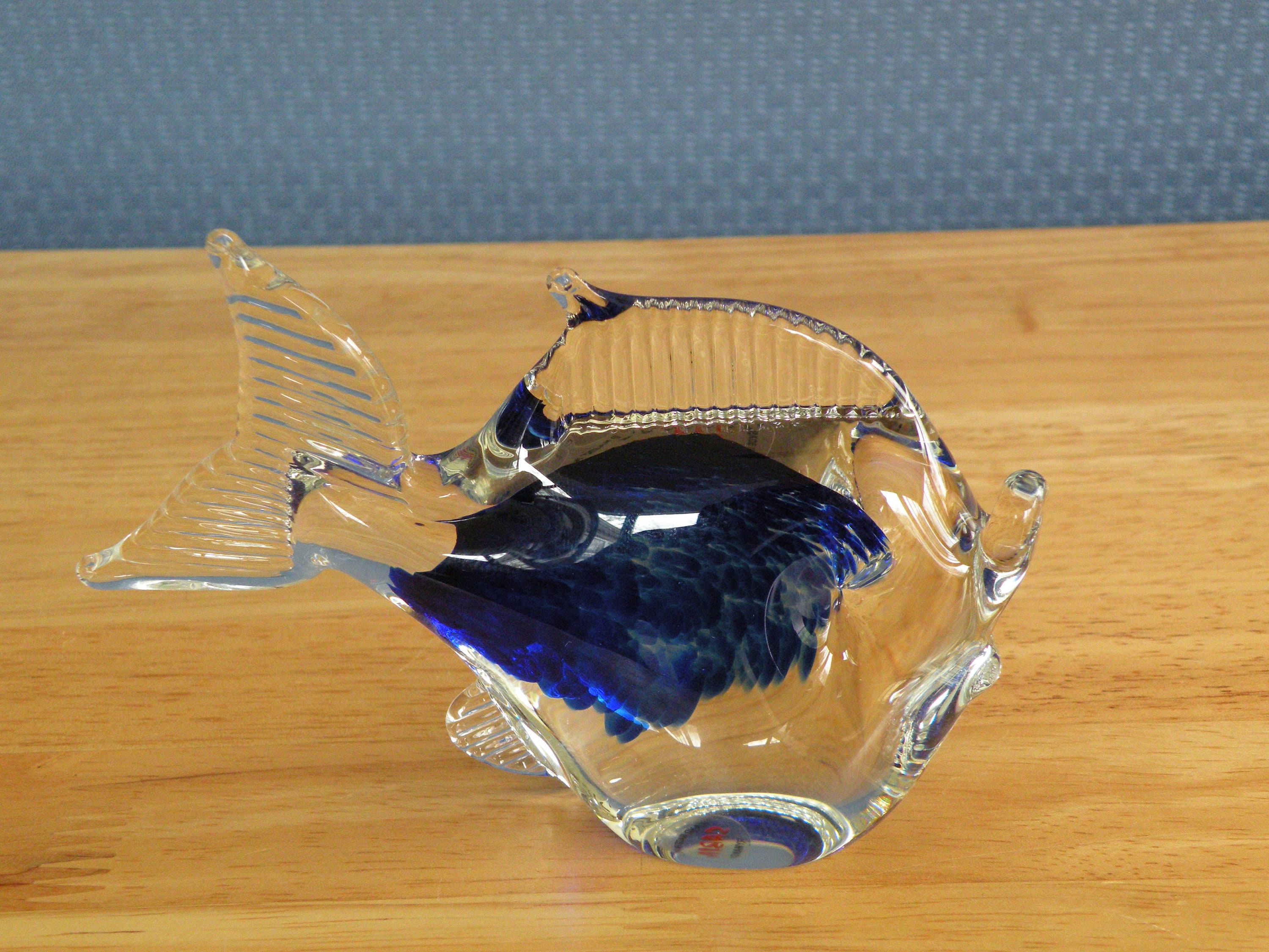 Sabina Art Glass Fish Paperweight / Figurine Handmade in - Etsy