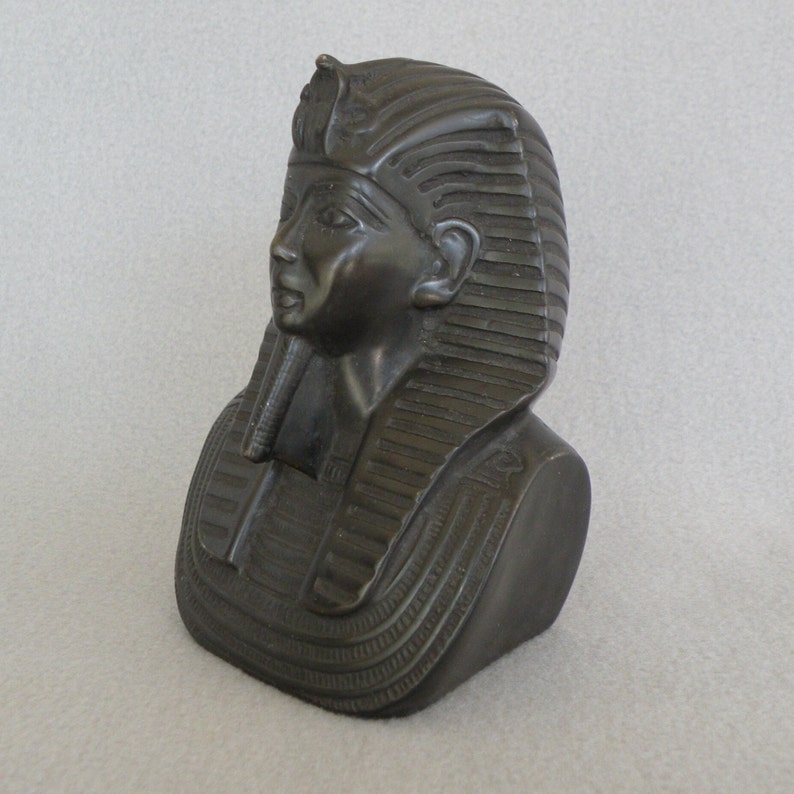 Egyptian Pharaoh King Tut Bust - Etsy