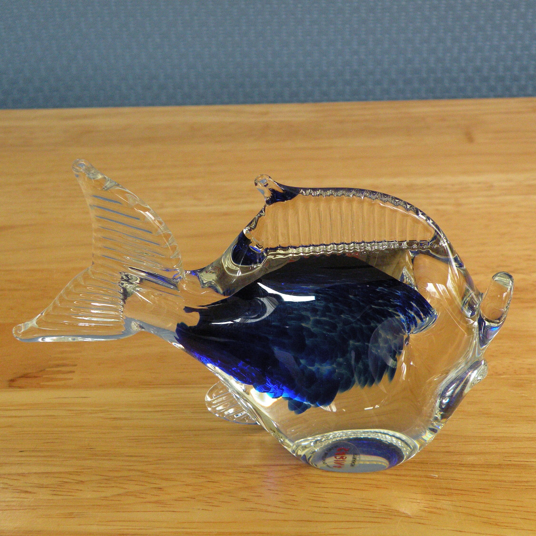 Sabina Art Glass Fish Paperweight / Figurine Handmade in - Etsy