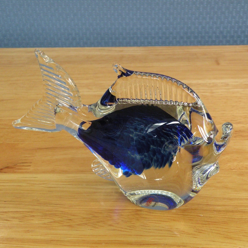 Sabina Art Glass Fish Paperweight / Figurine Handmade in - Etsy