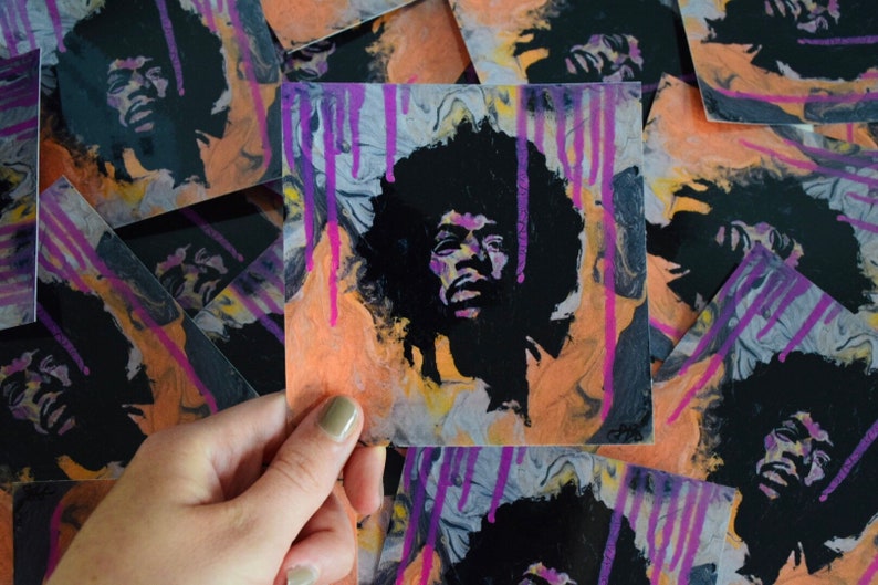 Jimi Hendrix Sticker - Etsy