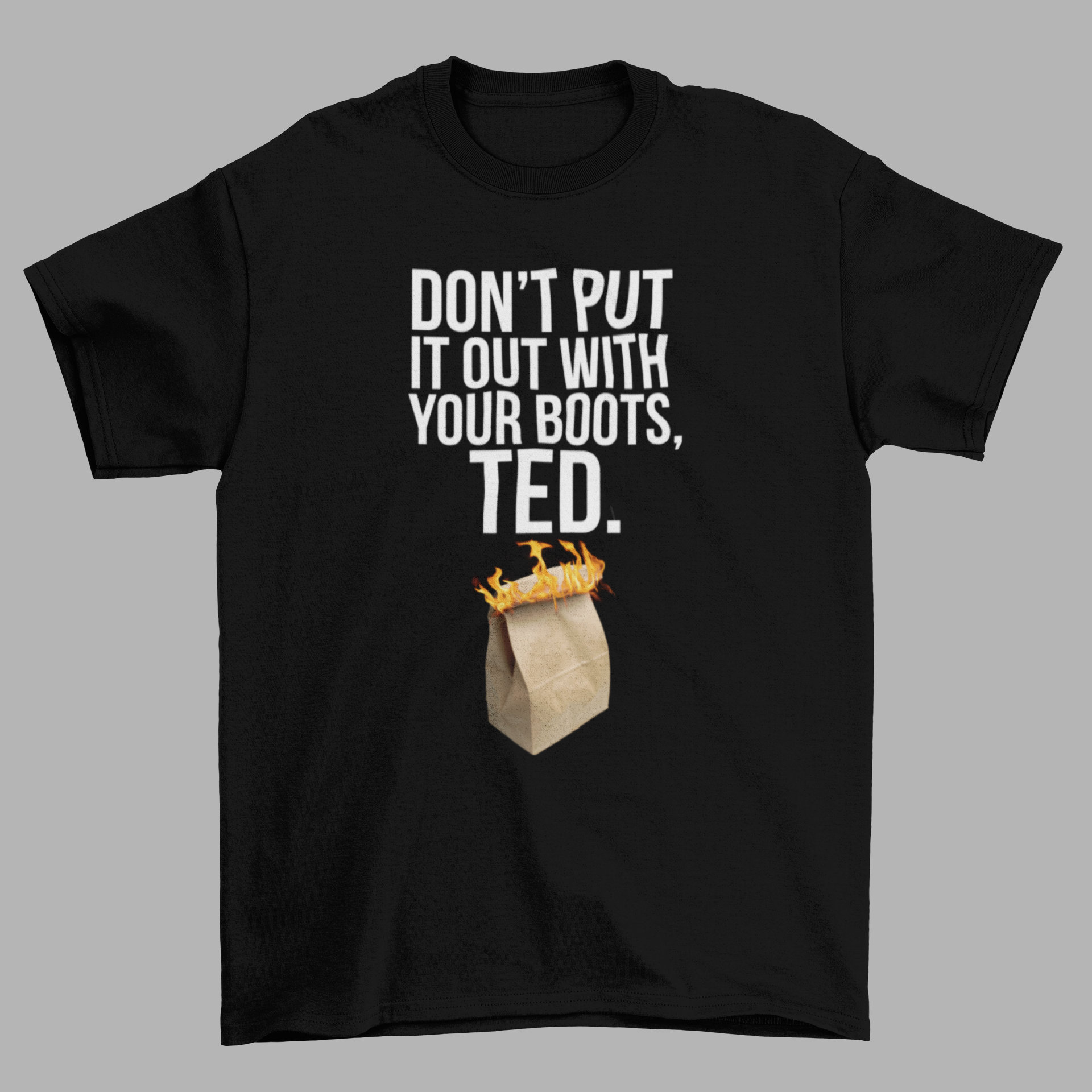 Flaming Bag of Poo Billy Madison T Shirt Funny Mens Shirts | Etsy