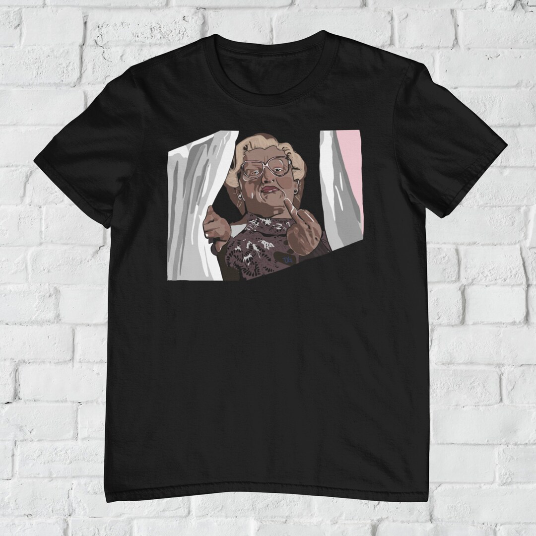 Mrs Doubtfire Robin Williams Middle Finger Offensive Cult - Etsy