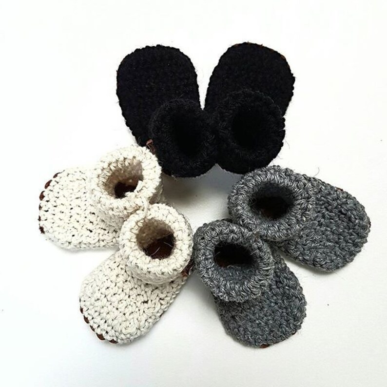 Ultimate Guide to Crochet Cute and Easy Baby Booties With Leather ...