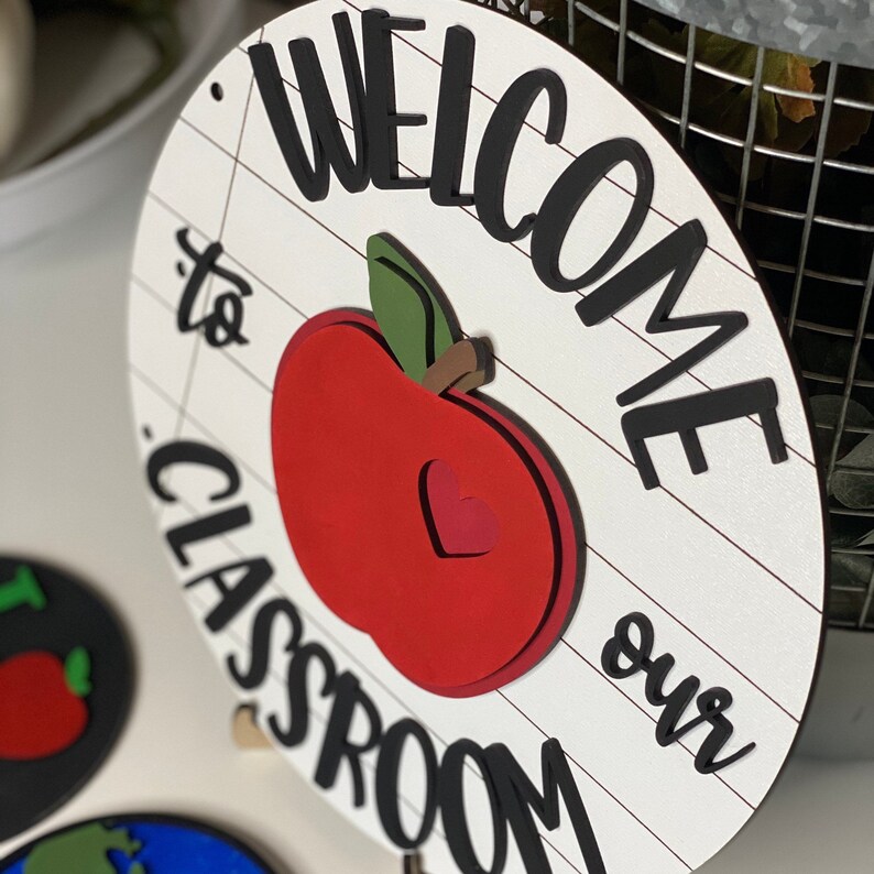 Teacher Sign Back to School Decor Welcome Sign - Etsy