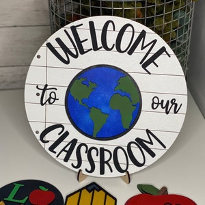 Teacher Sign Back to School Decor Welcome Sign - Etsy
