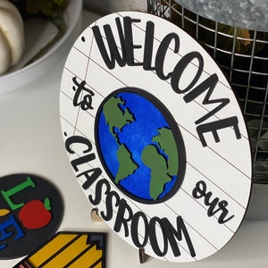 Teacher Sign Back to School Decor Welcome Sign - Etsy
