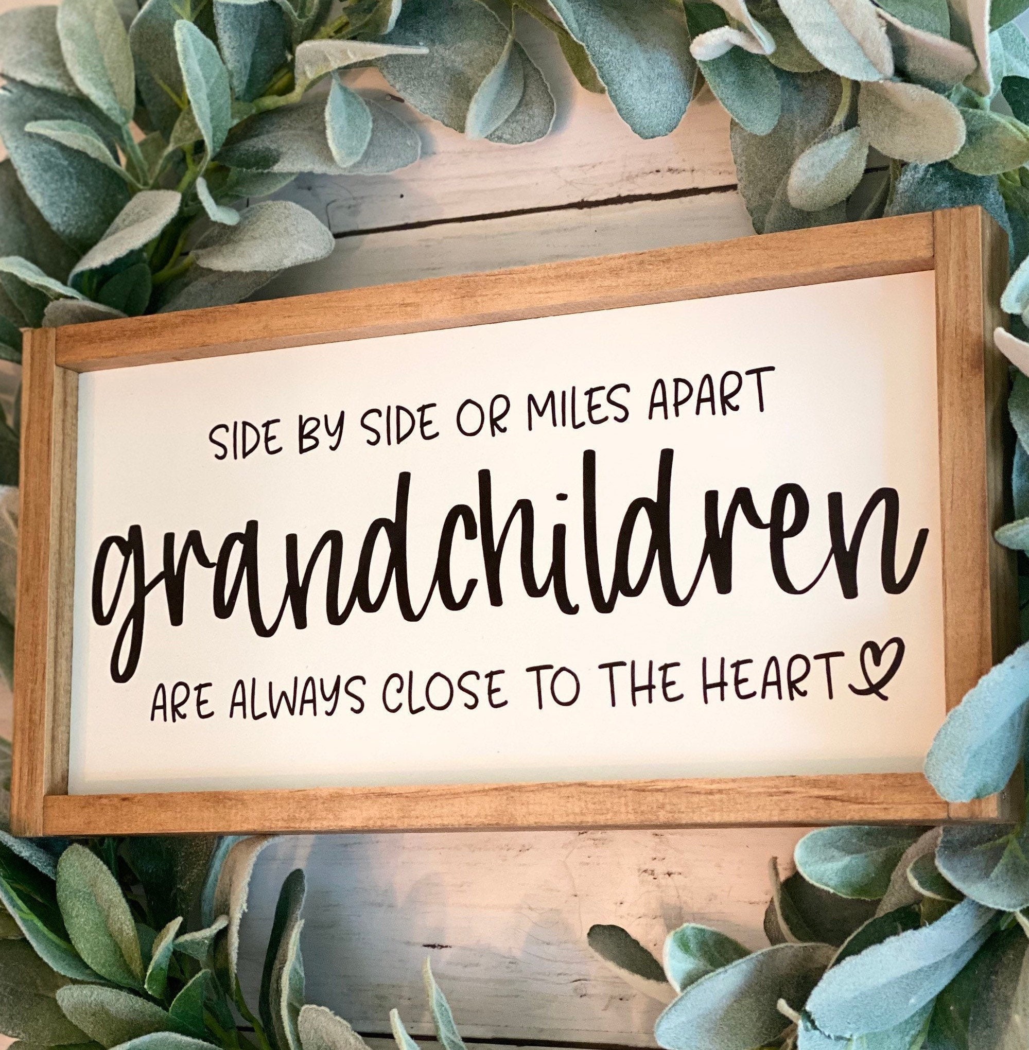 Grandchildren Sign Handmade Wooden Art - Etsy