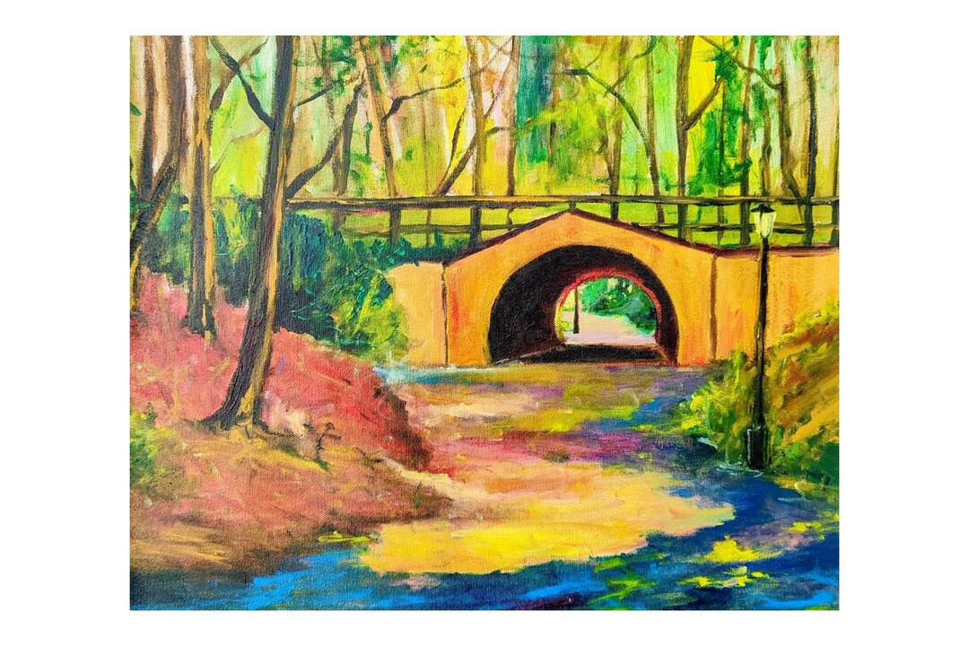Prospect Park Bridge Oil Painting: Brooklyn Art, Endale Arch (14*18 ...