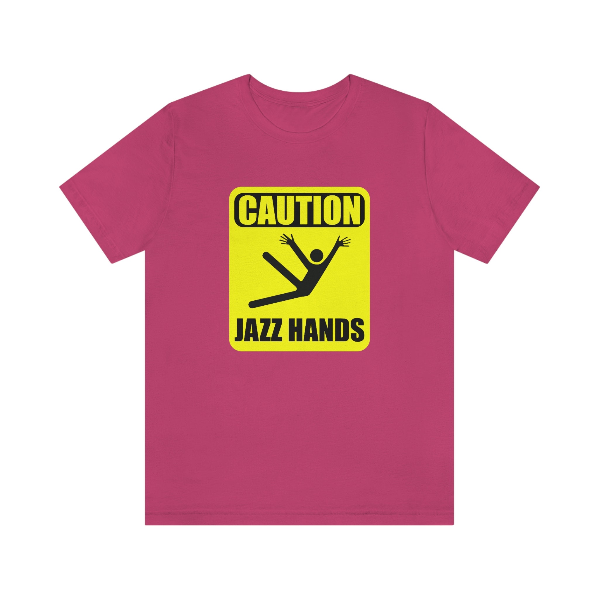 Caution Jazz Hands Funny Tee Shirt Jazz Lover Tee Shirt Funny Jazz Band ...