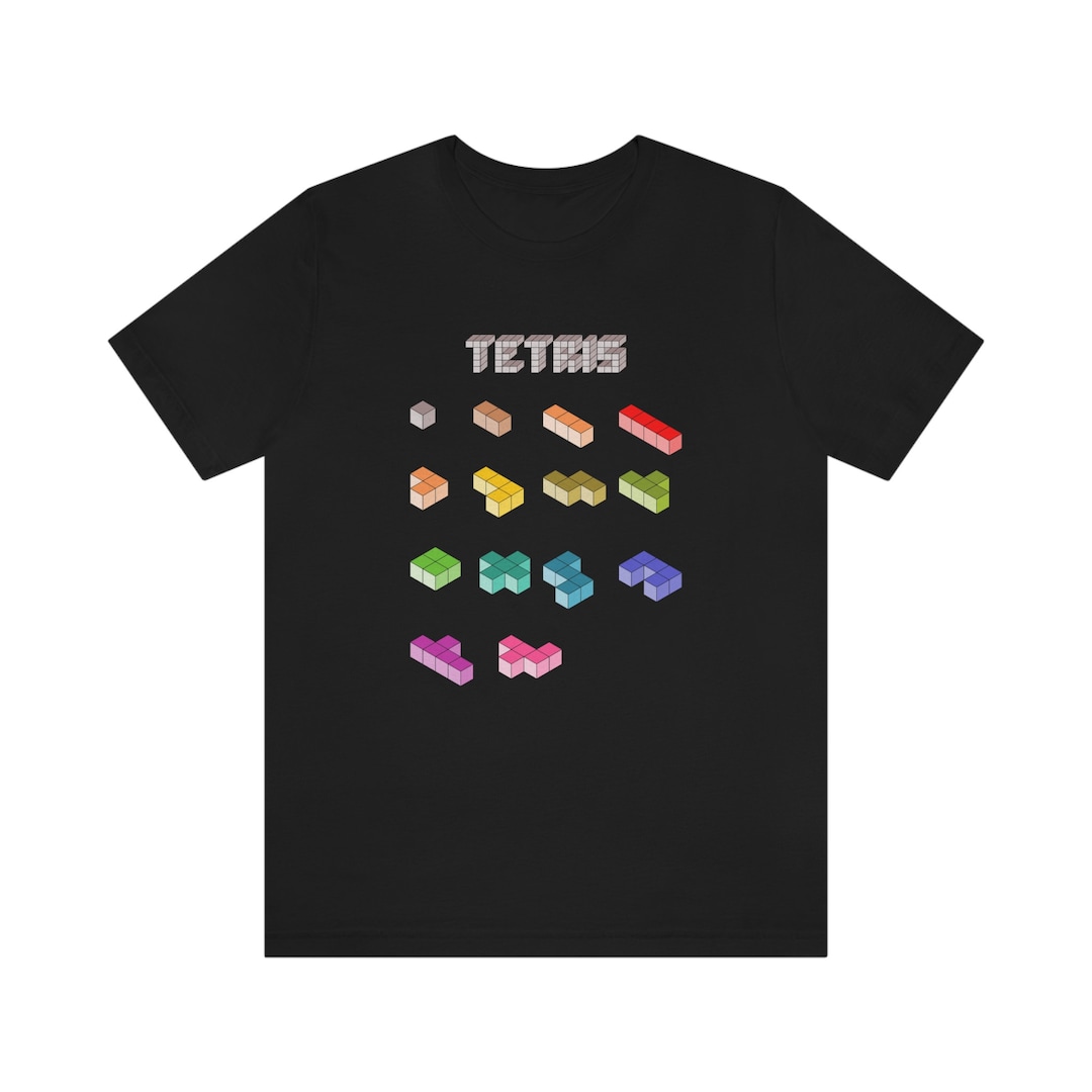 Tetris Tee Shirt Retro Gaming Geek Tetris Unisex Tee - Etsy