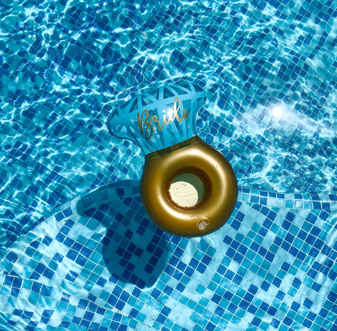 Diamond Ring Drink Float Bridal Gifts Ring Pool Floatie - Etsy