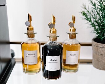 Printable Coffee Syrup Label Set of 45 Coffee Bar (Download Now) - Etsy