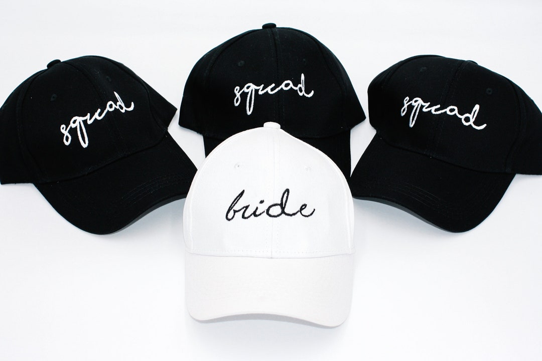 Bridal Party Baseball Cap, Bride, Squad, Babe, Embroidered Hats ...