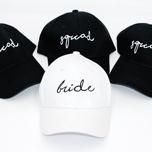 Bridal Party Baseball Cap Bride Squad Babe Embroidered - Etsy