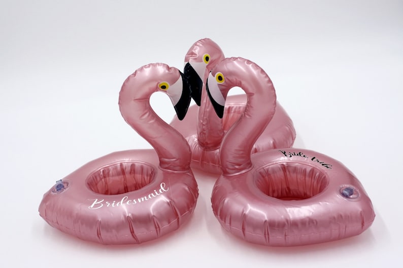 Flamingo Drink Floaties Custom Pool Floats Bridesmaid Gift - Etsy