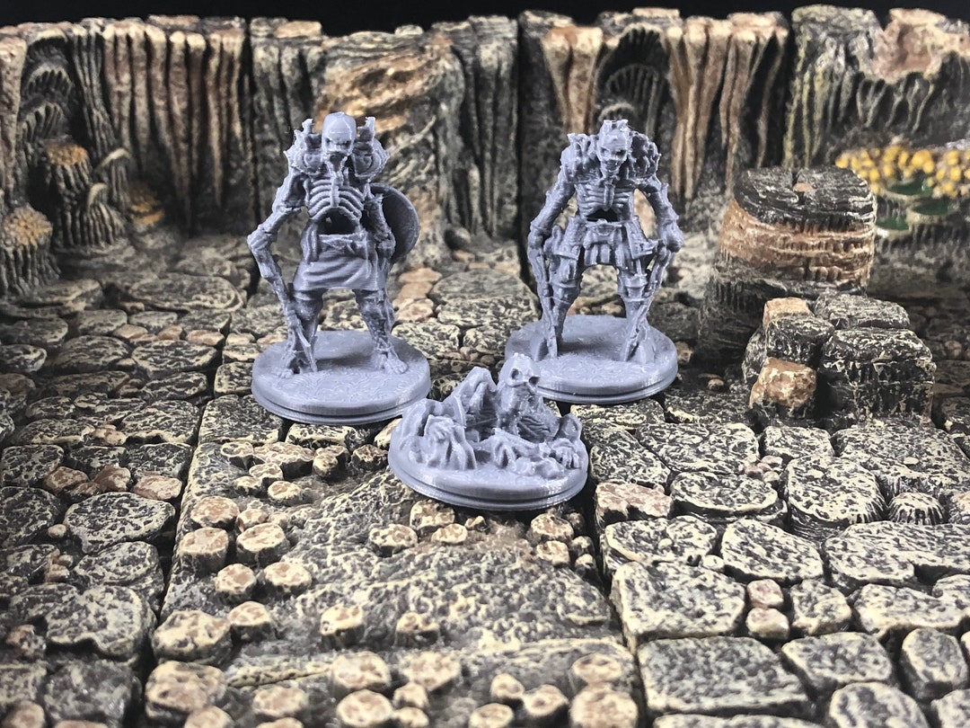 Frozen Skeletons - 28 Mm D&D Miniature - Etsy