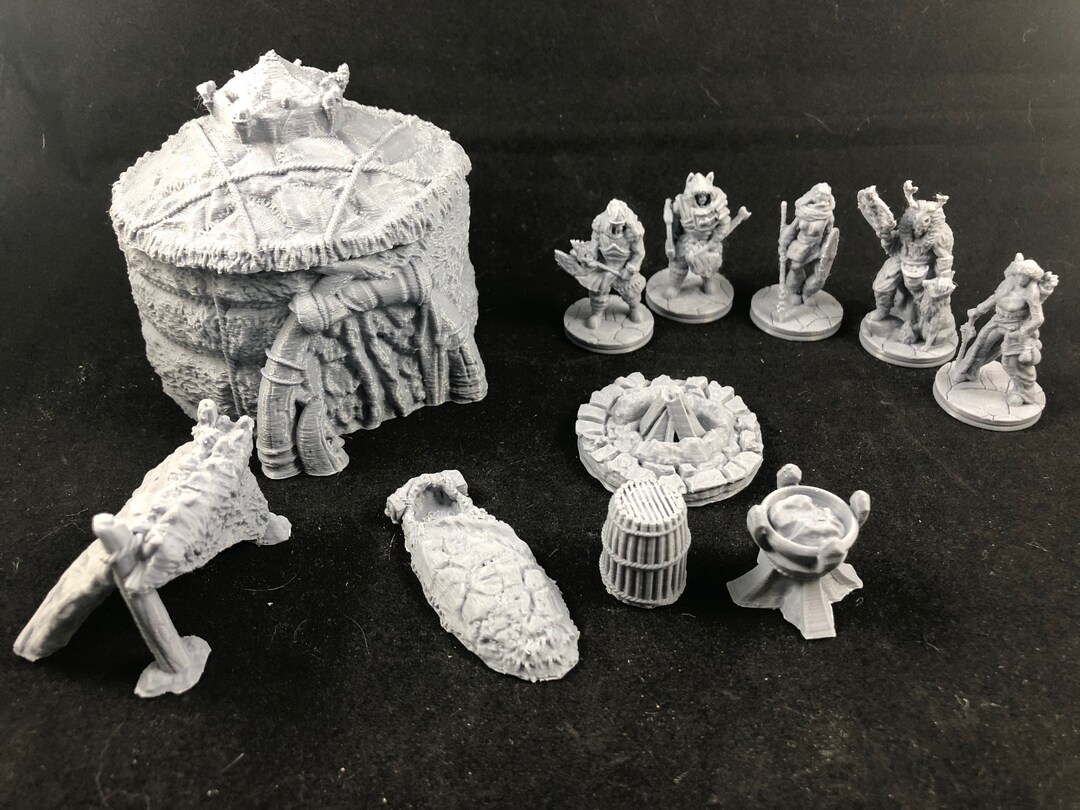 Tribal Hut Dnd Terrain in 28mm Scale - Etsy