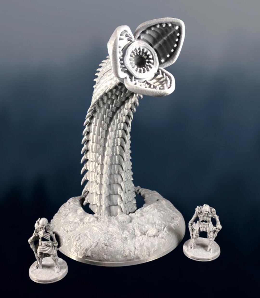 Massive Sandworm Miniature - Epic 6-inch Boss for D&D and Tabletop Rpgs ...