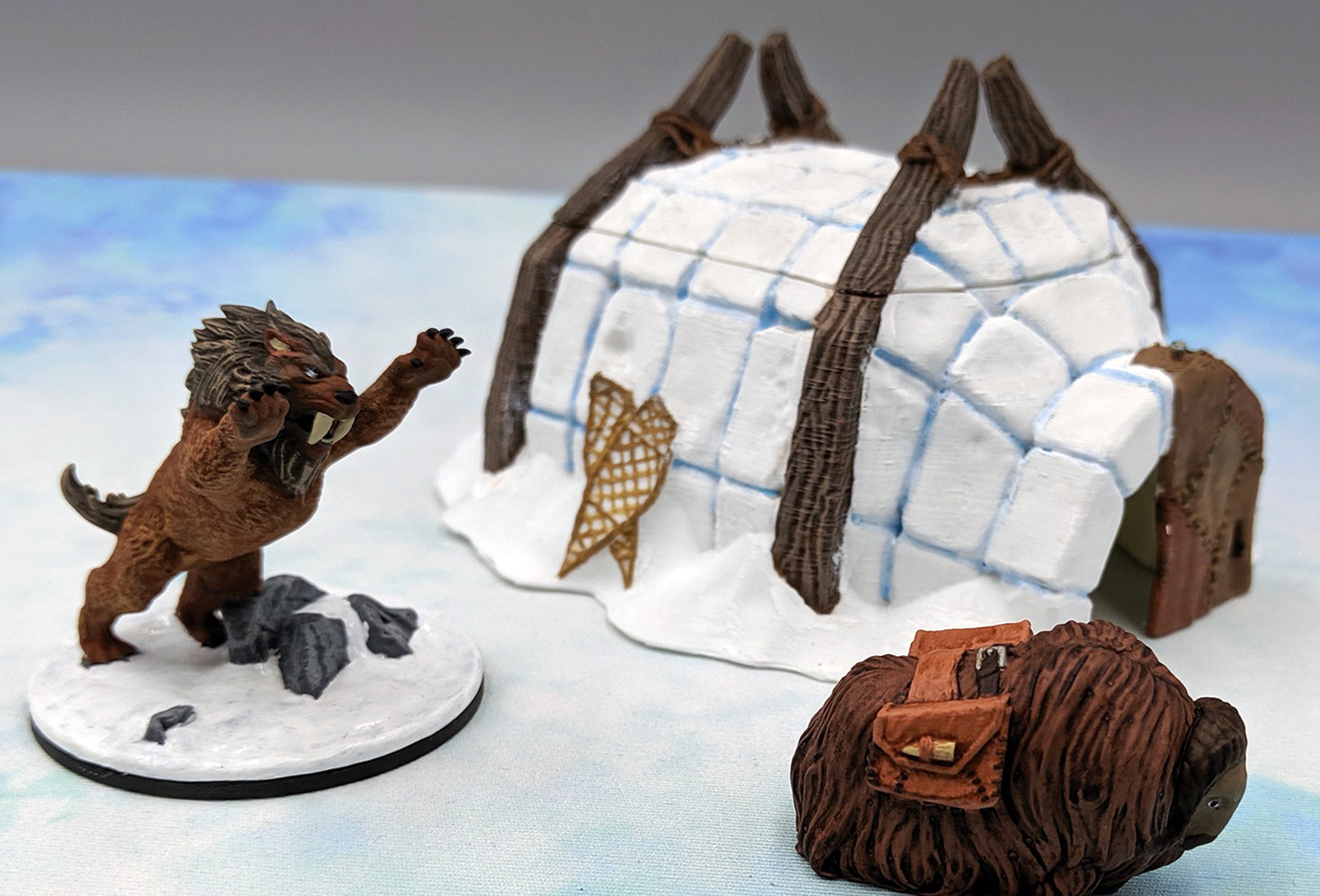 Ice Hunter - 28mm D&D Terrain and Miniatures - Etsy