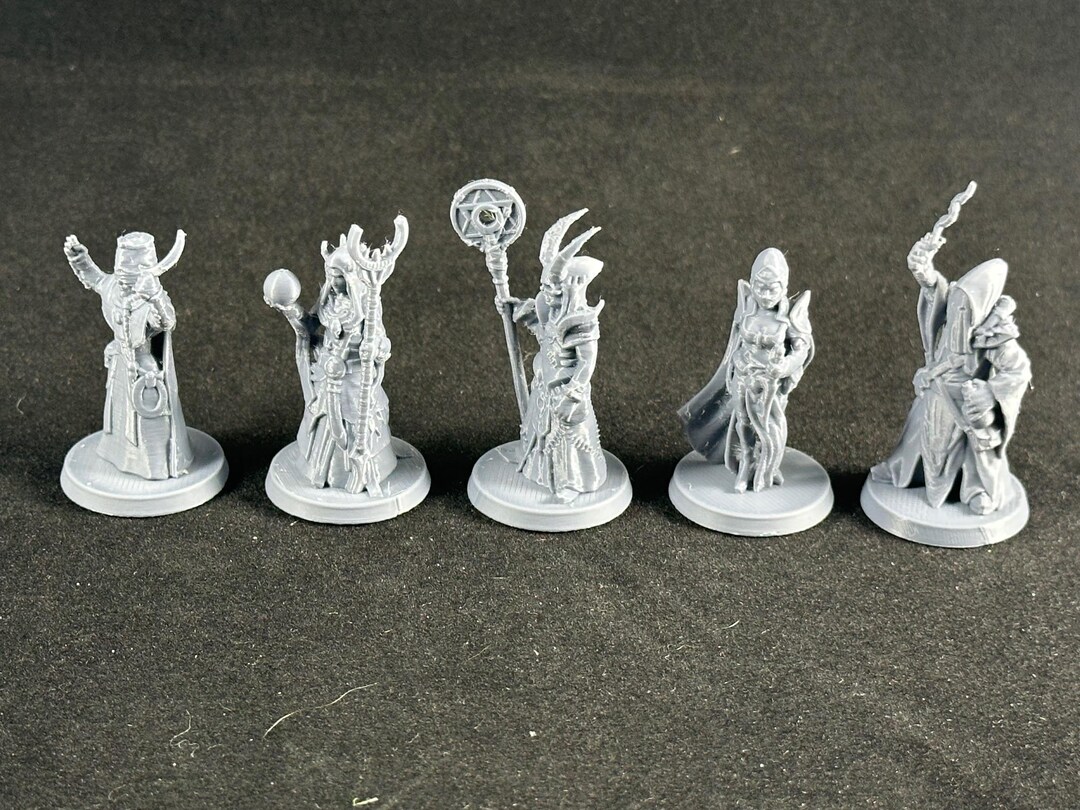 Cultist Miniatures | Set of 5 - 28mm Scale for Dungeons & Dragons ...