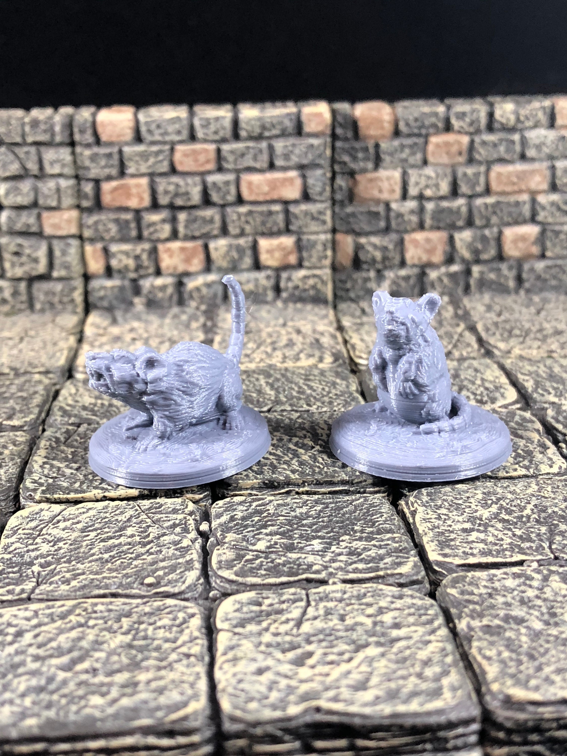 Giant Rats - 28mm D&D Miniature - Etsy Canada